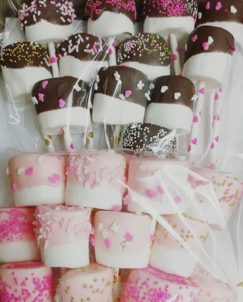 Masmelos con chocolate - La Fábrica de Nubes Masmelos con chocolate